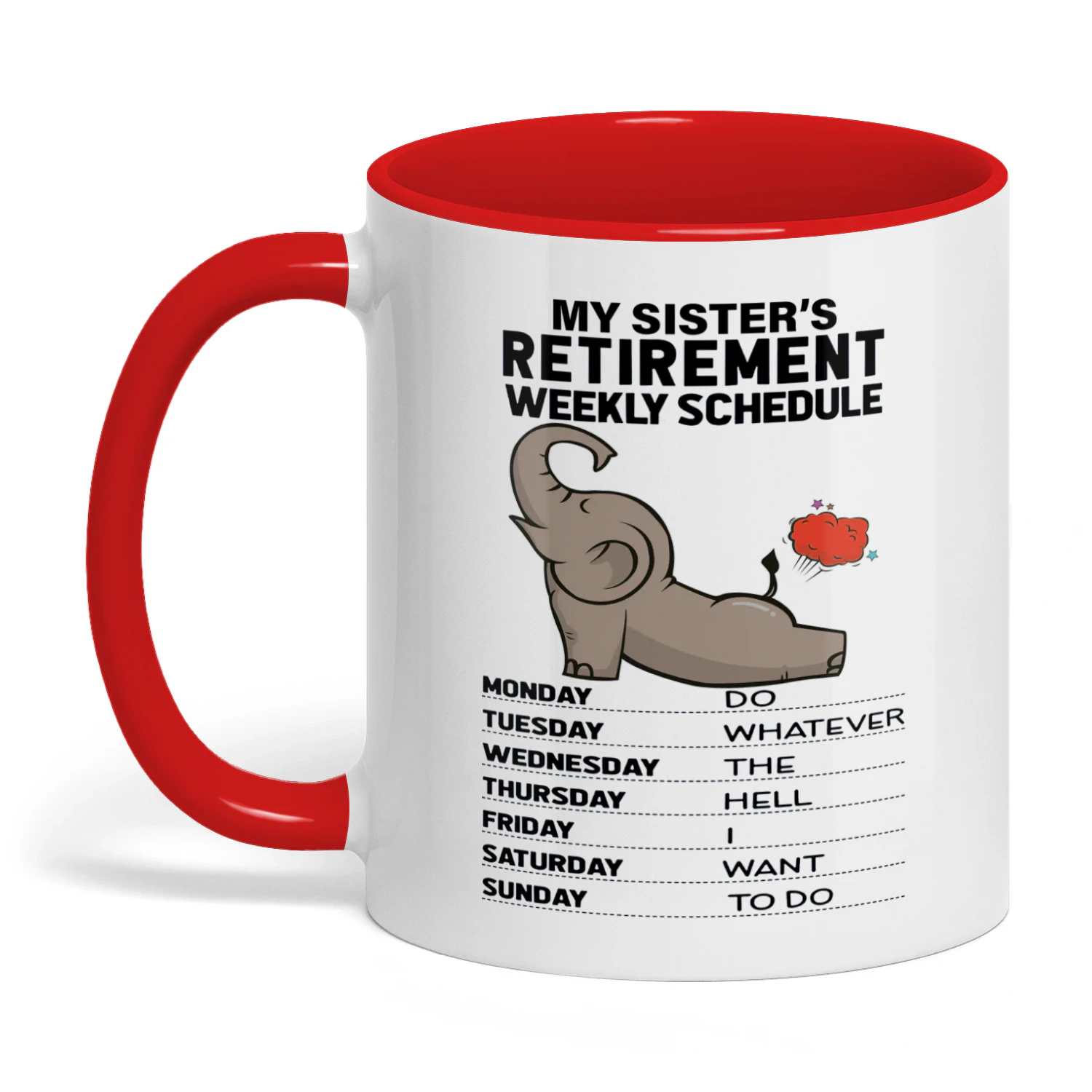 My Sister’s Retirement Weekly Schedule Monday Do Elephant