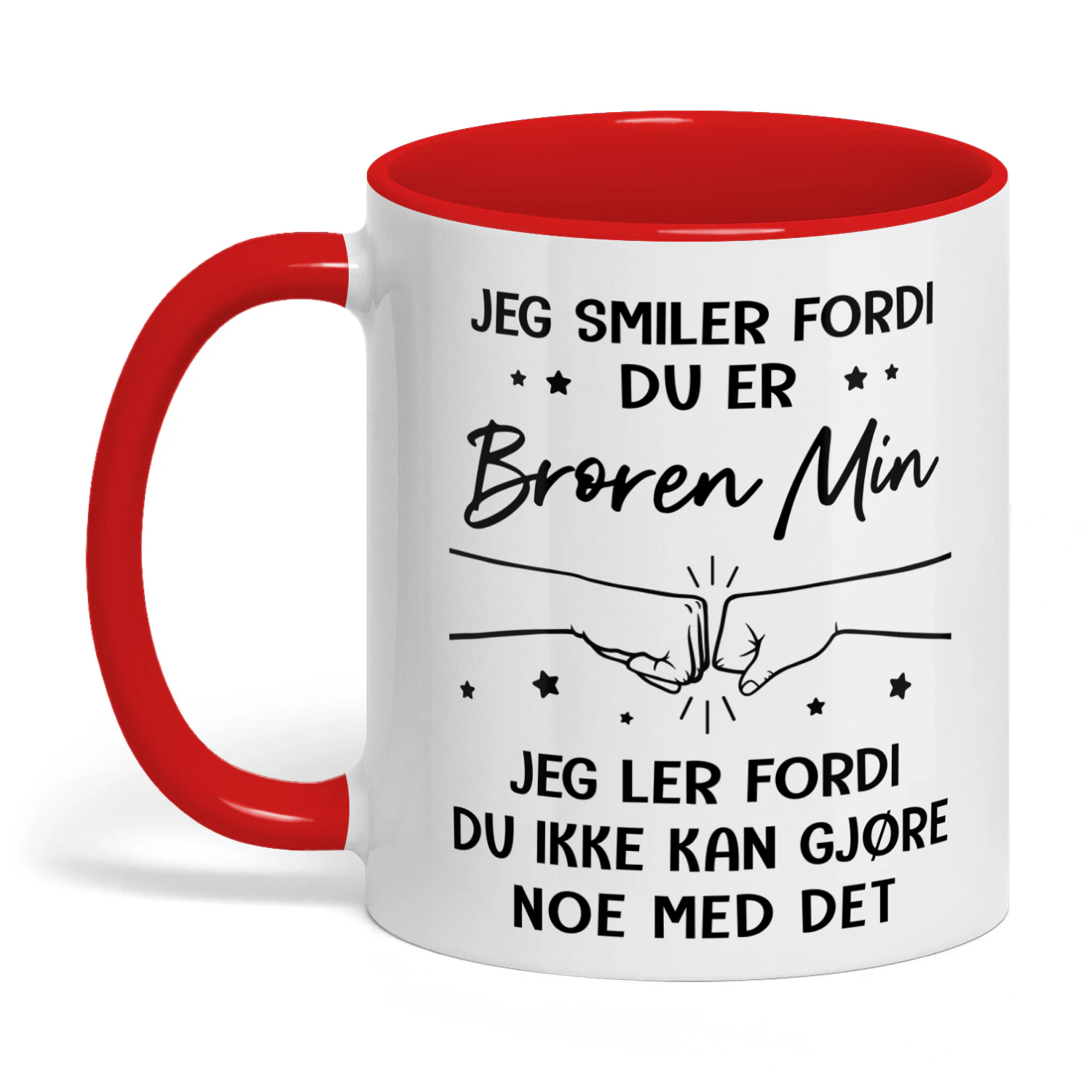 Jeg smiler fordi du er broren min